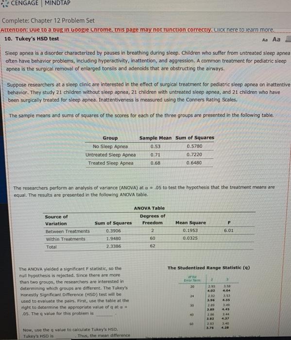 Solved CENGAGE MINDTAP Complete: Chapter 12 Problem Set | Chegg.com