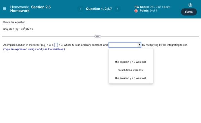 Solved Homework Section 2 5 Homework Solve The Equation