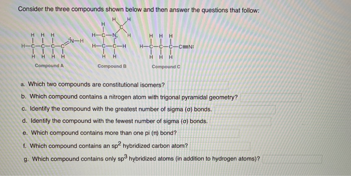 Solved Consider the three compounds shown below and then | Chegg.com