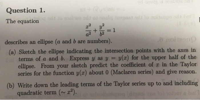 Solved Question 1. The equation og alt soe dit od onog od to | Chegg.com