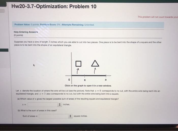 Solved Hw20-3.7-Optimization: Problem 10 This problem will | Chegg.com