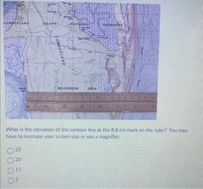 Solved Look for the stream in the middle area of the map | Chegg.com