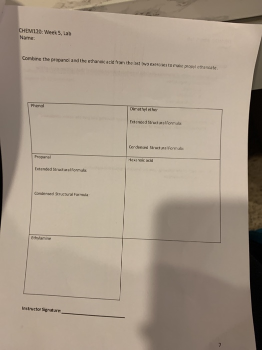 Solved CHEM120: Week 5, Lab Name: Exploration 3: Building | Chegg.com