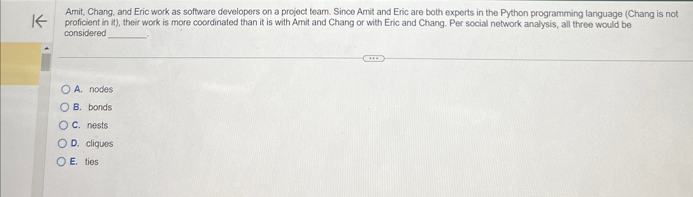 Solved Amit, Chang, and Eric work as software developers on | Chegg.com