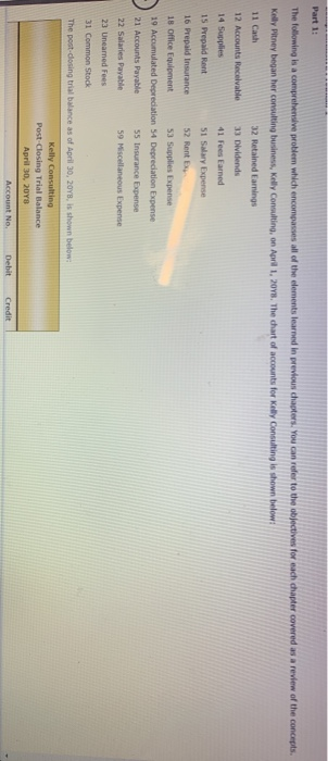 Solved Comprehensive Problem 1 Part 5: Work Sheet The | Chegg.com