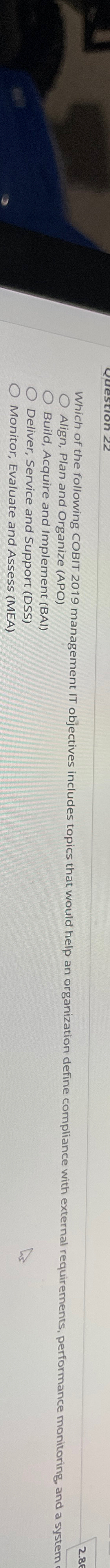 Solved Align, Plan and Organize (APO)Build, Acquire and | Chegg.com