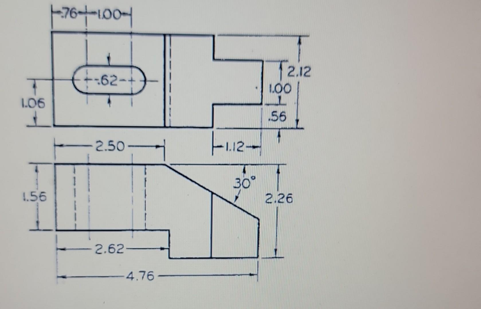 Draw a south-east isometric view. | Chegg.com