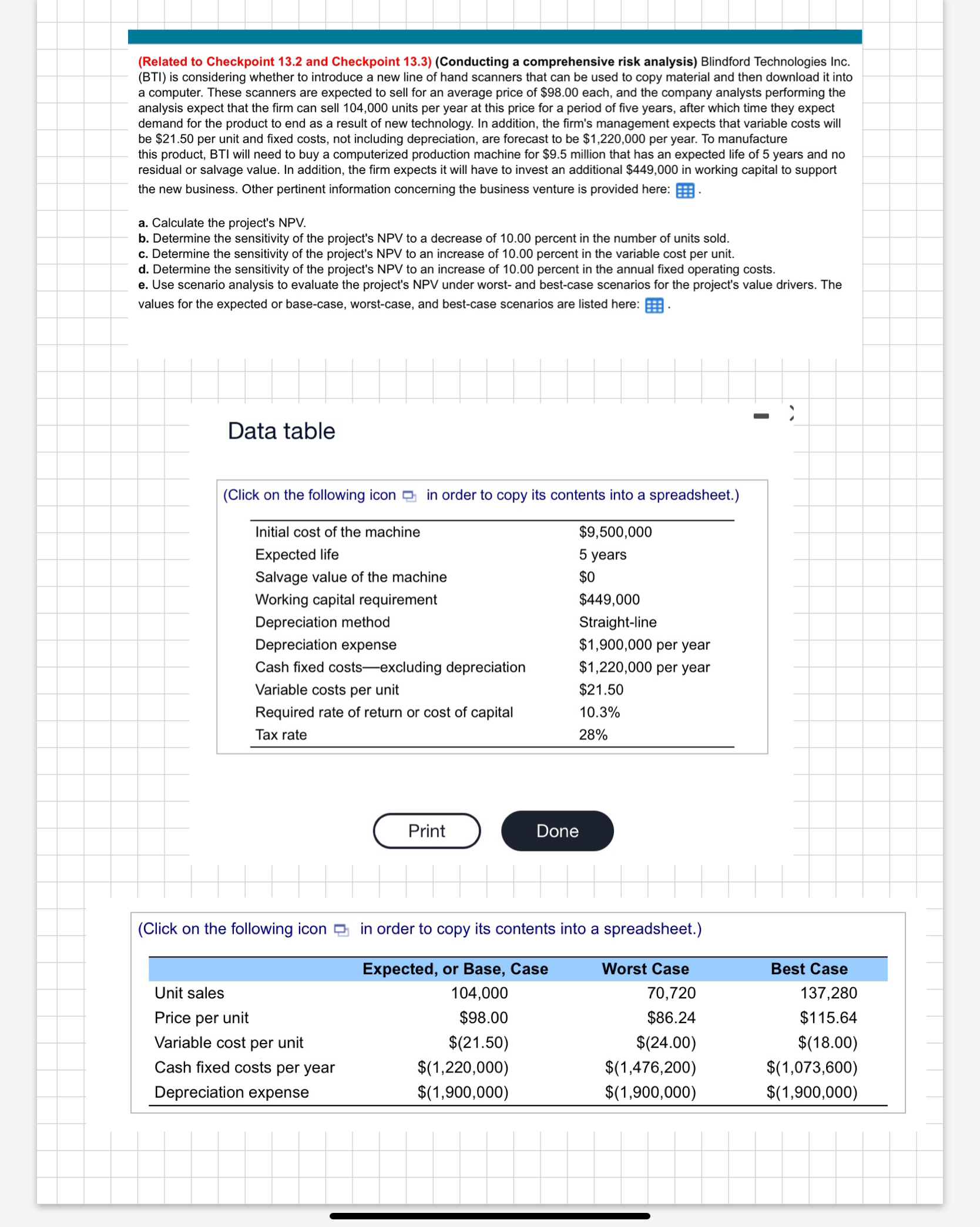 Solved IN EXCEL ALL OF IT PLEASE!!!!!Related to Checkpoint | Chegg.com