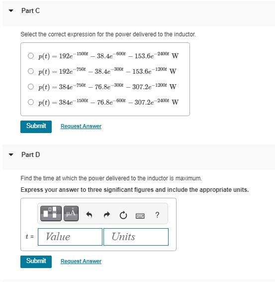 Solved The initial current in a 4mH inductor is zero. For | Chegg.com