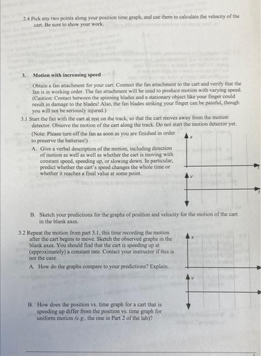 2. Motion detector and dynamics cart Set up the | Chegg.com