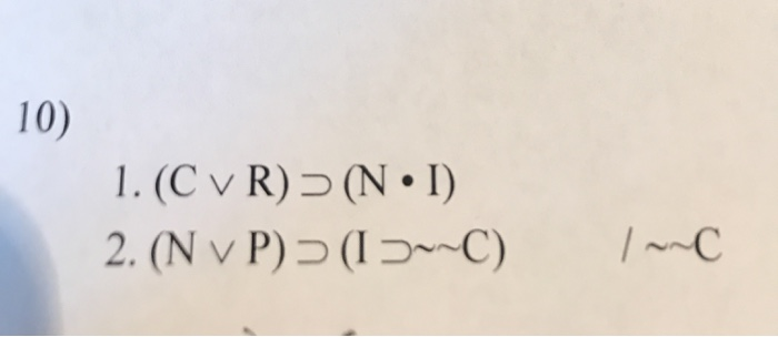 Solved use indirect proof and 18 rules of inference to proof | Chegg.com