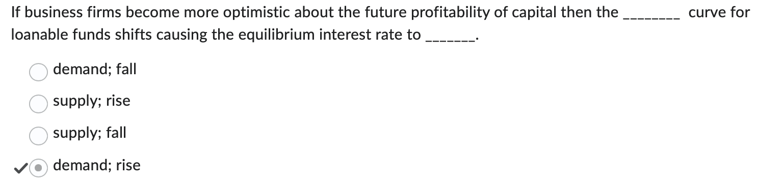 Solved If business firms become more optimistic about the | Chegg.com