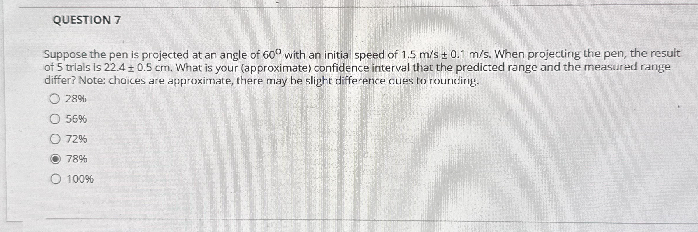 Solved QUESTION 7Suppose the pen is projected at an angle of | Chegg.com