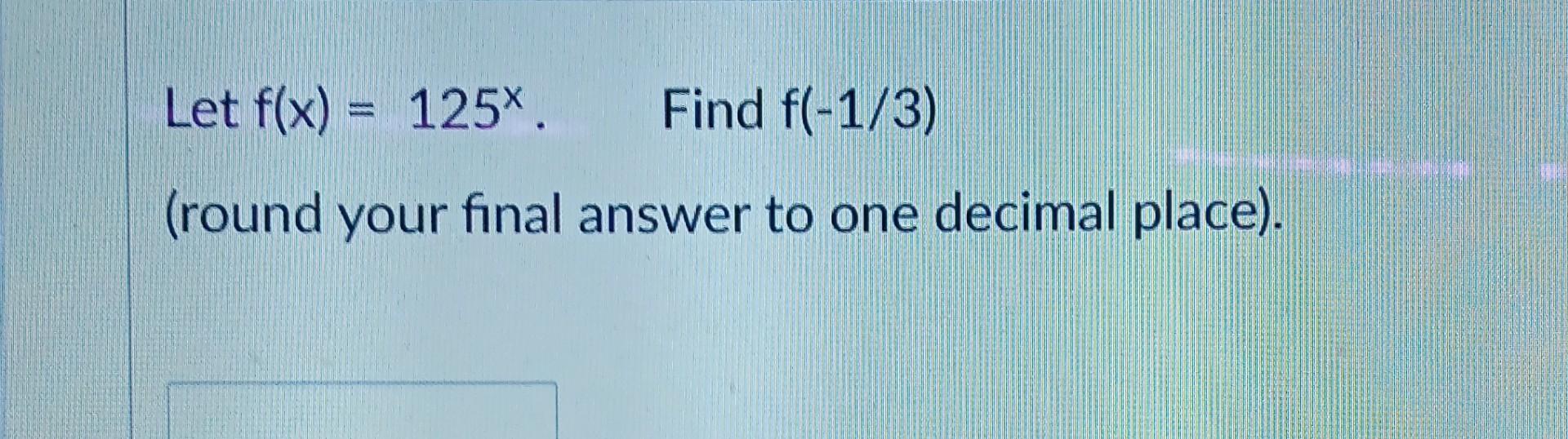 Solved Round the final answer to one decimal place . ﻿Thank | Chegg.com