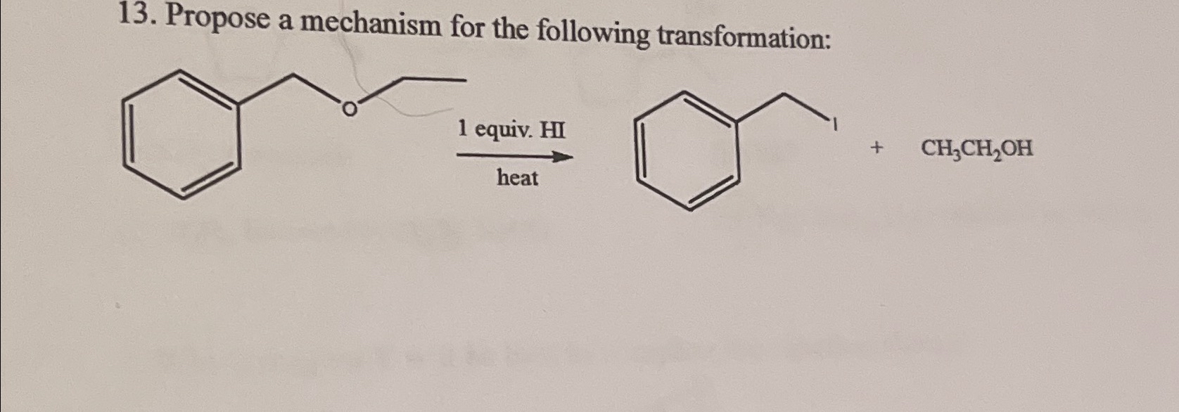 Solved Propose a mechanism for the following transformation: | Chegg.com