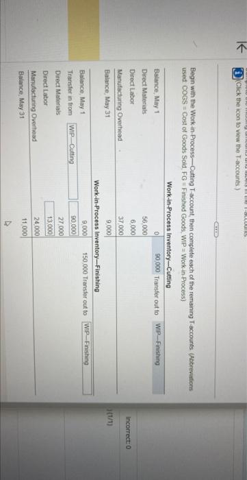 Solved More info Work-in-Process | Chegg.com