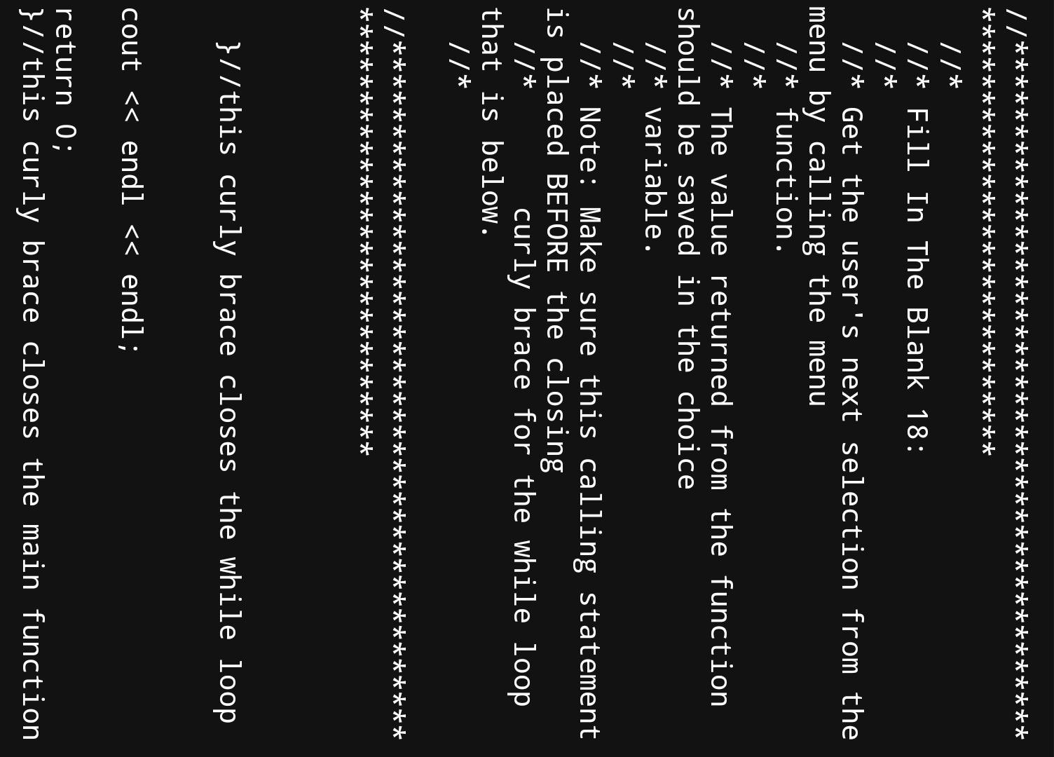 Solved //CSCI 240 Function Calling Recitation Project | Chegg.com