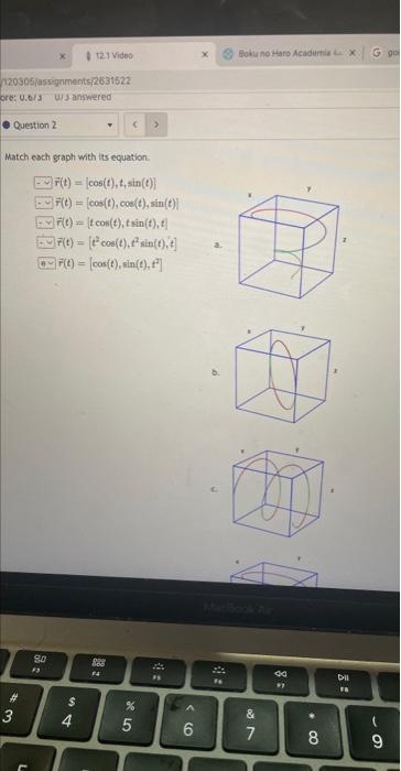 Solved Match each graph with its equation. | Chegg.com
