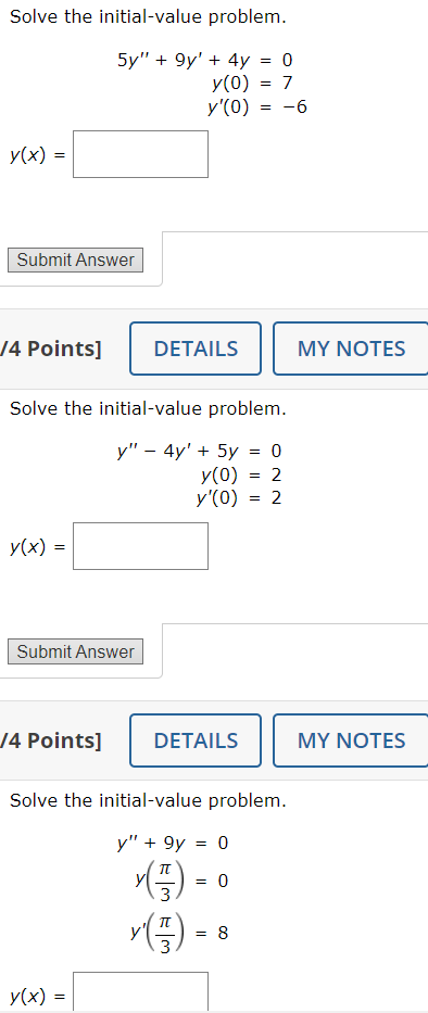 Solved Part a)Solve the initial-value | Chegg.com