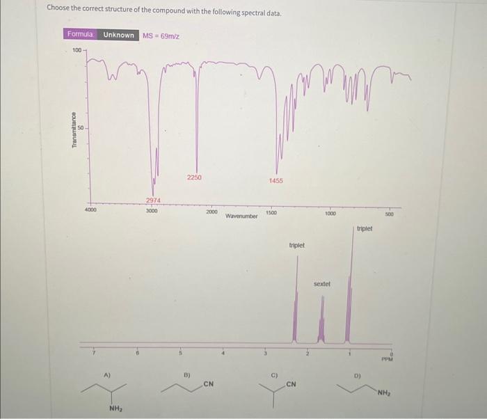 Solved Choose The Correct Structure Of The Compound With The