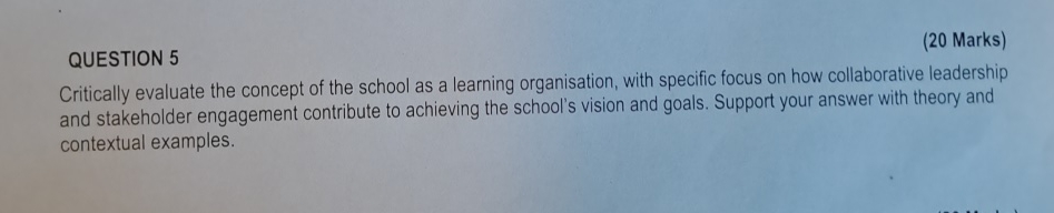Solved QUESTION 5(20 ﻿Marks)Critically evaluate the concept | Chegg.com