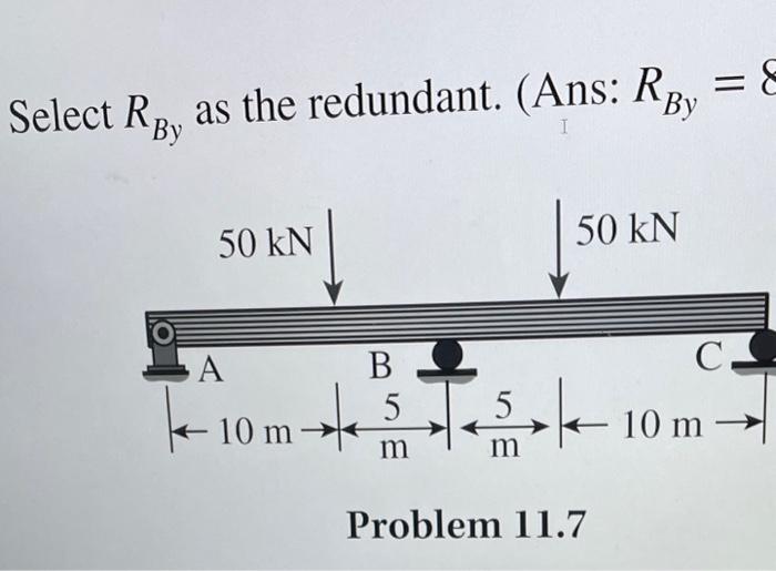 Solved Select RBy as the redundant. (Ans: RBy=8 Problem 11.7 | Chegg.com