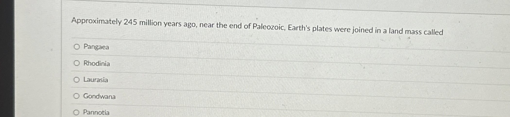 Solved Approximately 245 ﻿million years ago, near the end of | Chegg.com