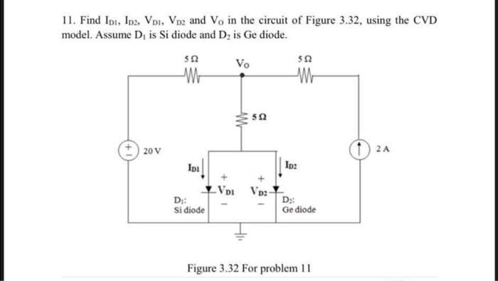 Solved 11. Find Ipi, Ip2, Vpi, V12 and Vo in the circuit of | Chegg.com