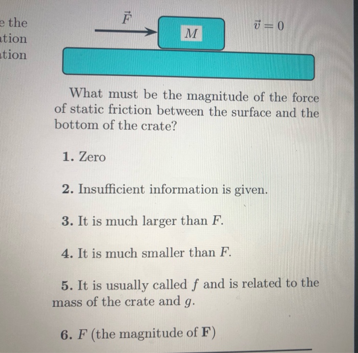 Solved a crate is pushed with a horizontal constant force f | Chegg.com