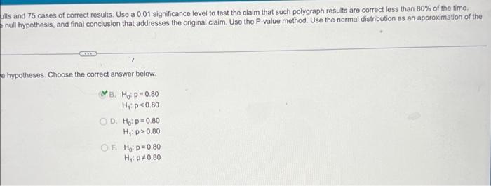 Solved Trials in an experiment with a polygraph include 99 | Chegg.com