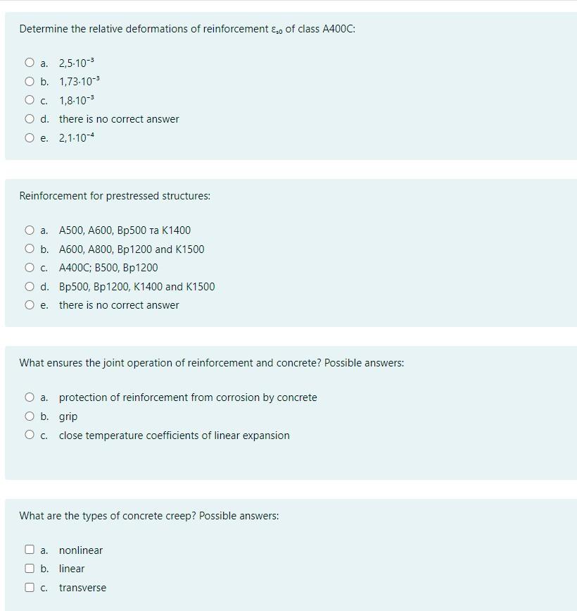Solved Determine the relative deformations of reinforcement | Chegg.com