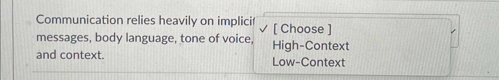 Solved Communication relies heavily on implicit messages, | Chegg.com