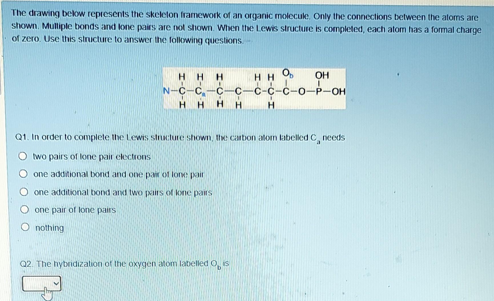 Solved The drawing below represents the skeleton framework | Chegg.com