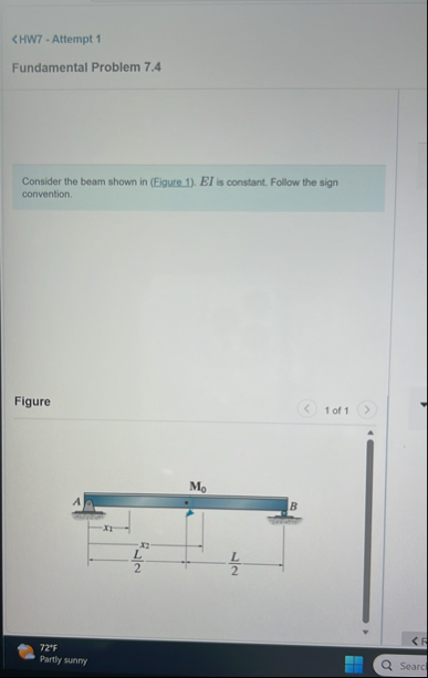 EI is ﻿constant. Follow the sign | Chegg.com