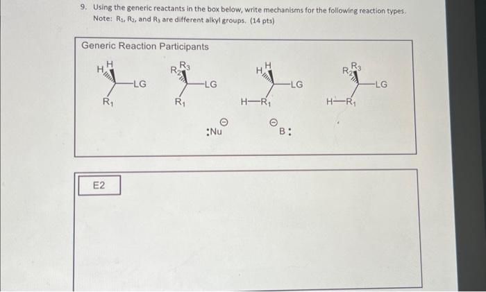 Solved Using the generic reactants in the box below, write | Chegg.com