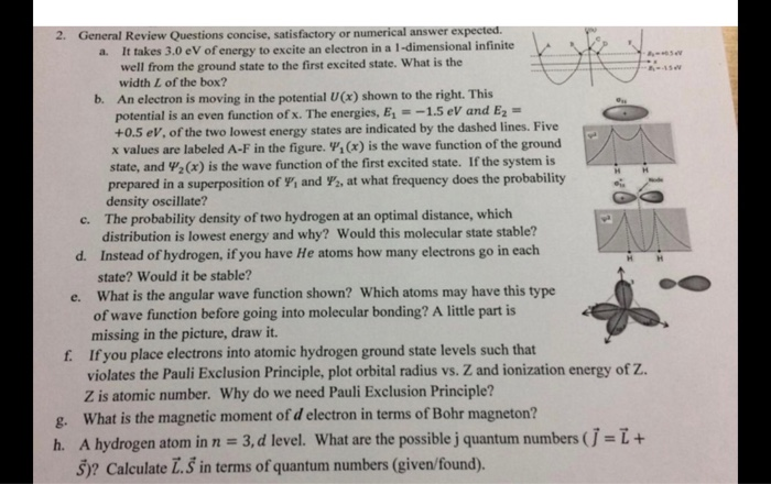 Solved General Review Questions concise, satisfactory or | Chegg.com