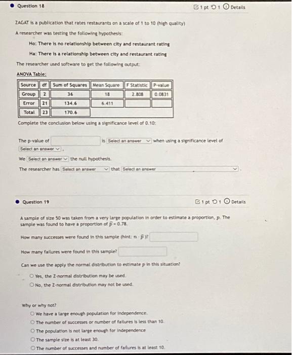 Solved Match each scatterplot shown below with one of the | Chegg.com