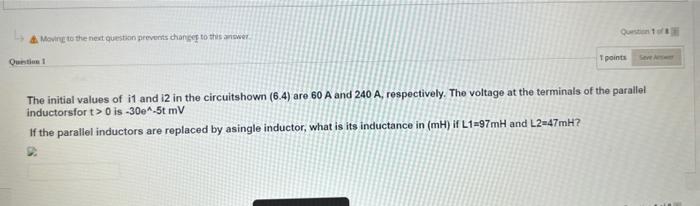 Solved The initial values of i1 and i2 in the circuitshown | Chegg.com