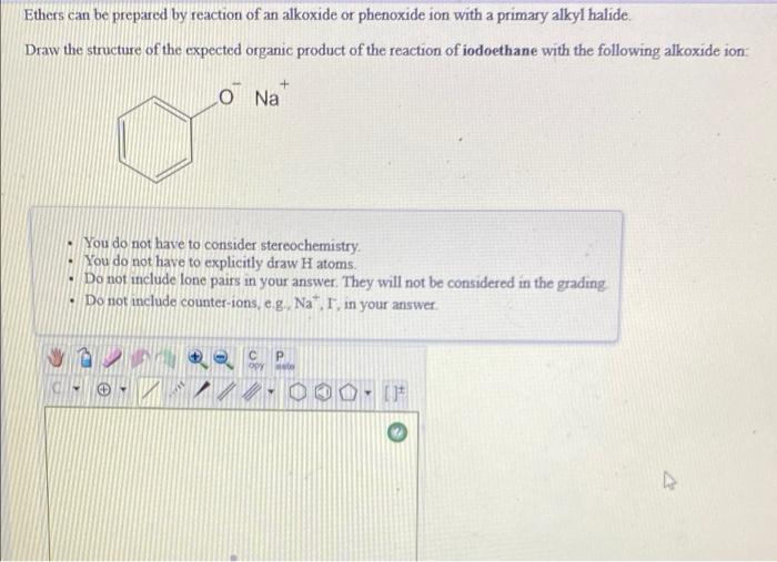 Solved Ethers can be prepared by reaction of an alkoxide or | Chegg.com