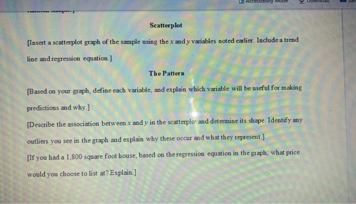 Solved Mat 240 Applied Statistics Module 2 Real Estate Part | Chegg.com