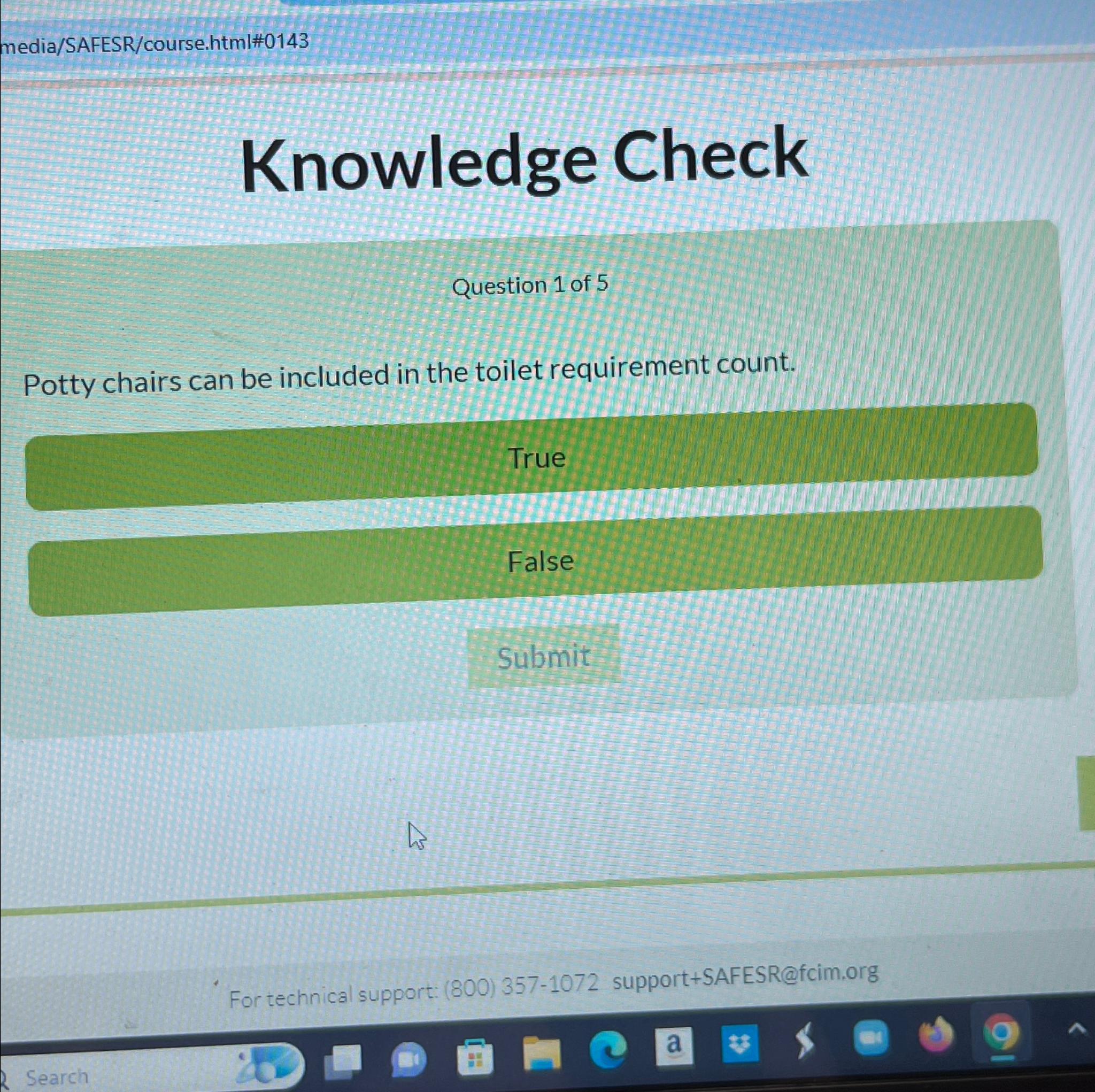 Solved media/SAFESR/course.html#0143Knowledge CheckQuestion | Chegg.com