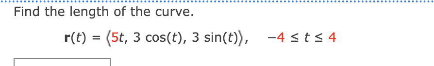 Solved Find the length of the | Chegg.com