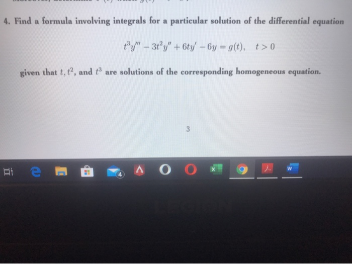 Solved 4. Find a formula involving integrals for a | Chegg.com