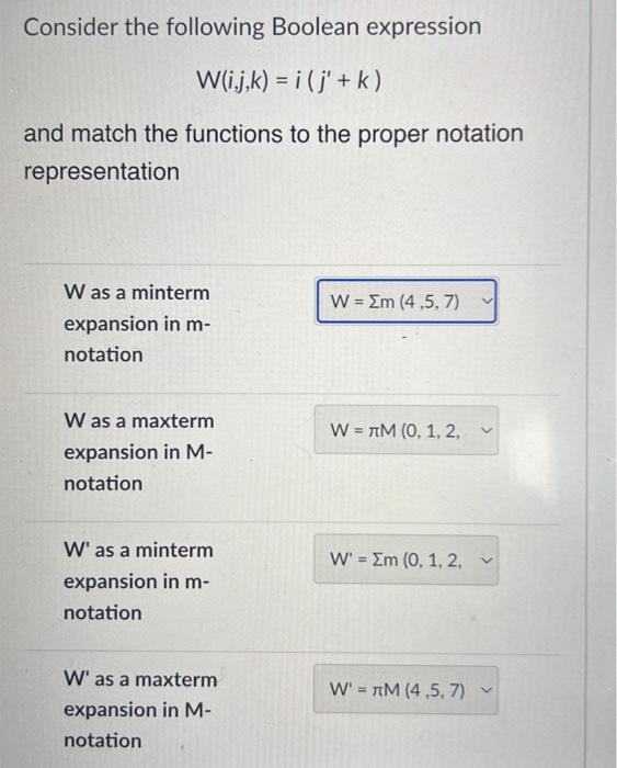 Solved Consider the following Boolean expression | Chegg.com