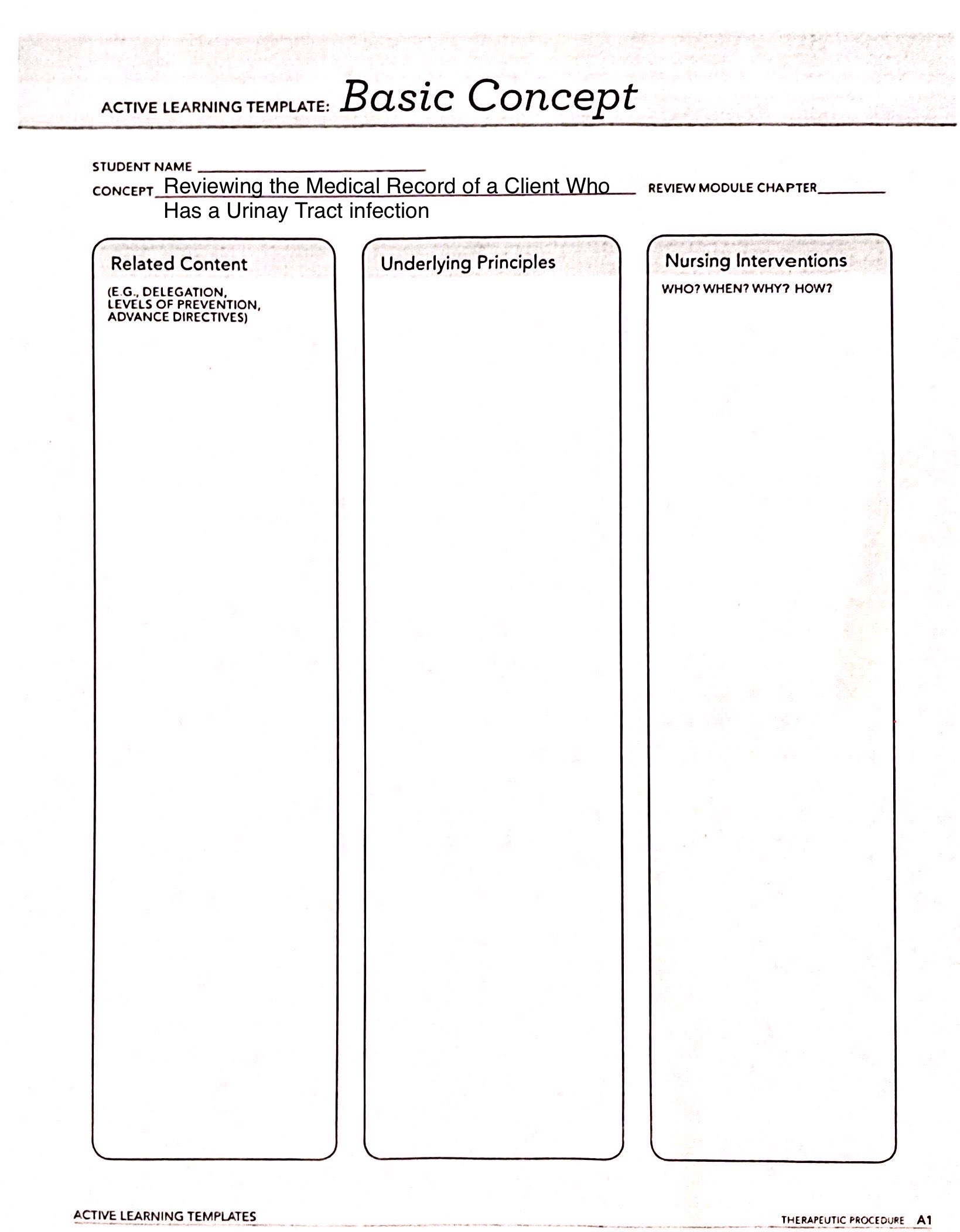 Solved Complete this template with 4 ﻿bullet points in each | Chegg.com
