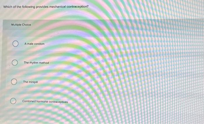 Solved Which of the following provides mechanical | Chegg.com