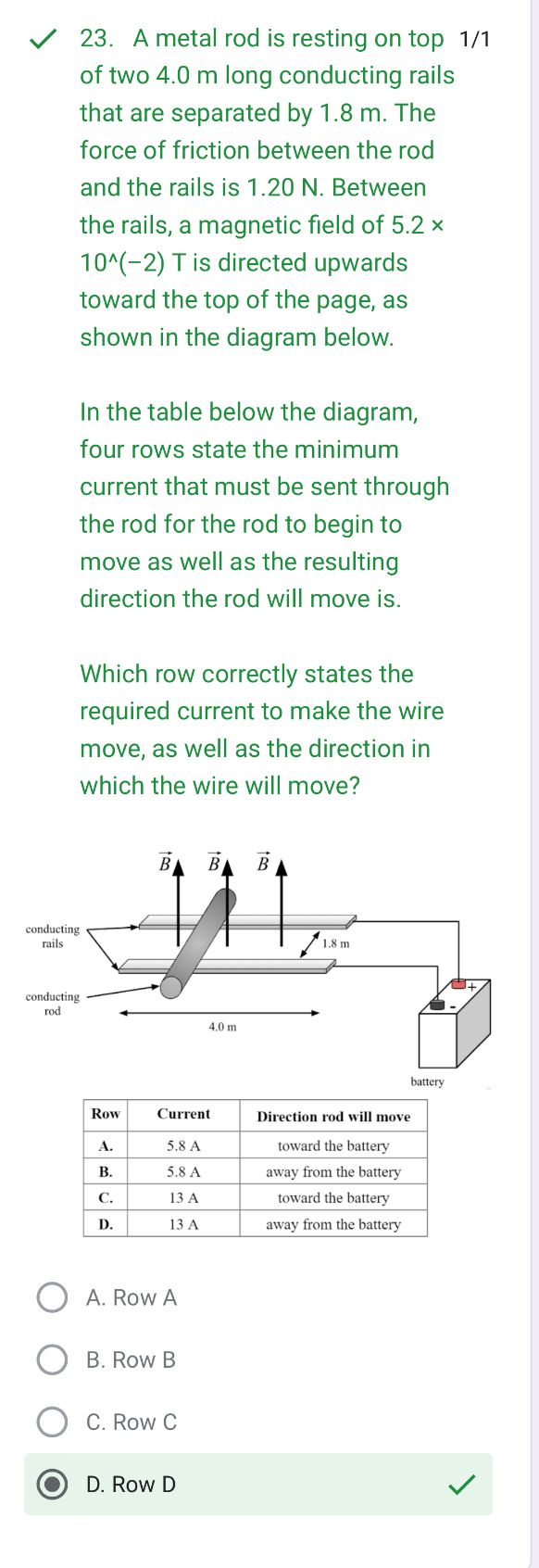 Solved A metal rod is resting on top 11 ﻿of two 4.0m ﻿long | Chegg.com