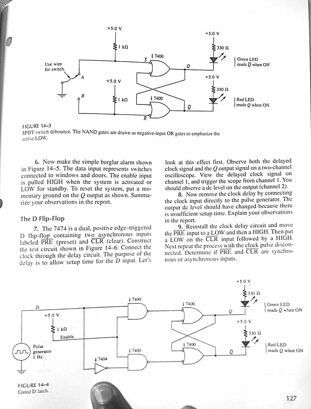 Solved Objectives: Demonstrate how a latch can debounce an | Chegg.com