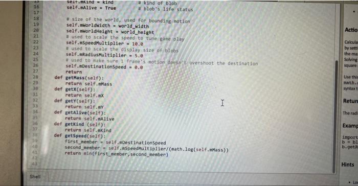 Solved Exercise: Blob getRadius Method Description For this | Chegg.com