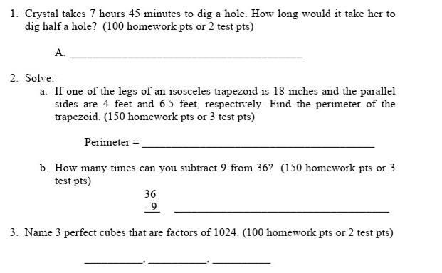 Solved ortnight Fight #1 - easy College Algebra Questions: | Chegg.com